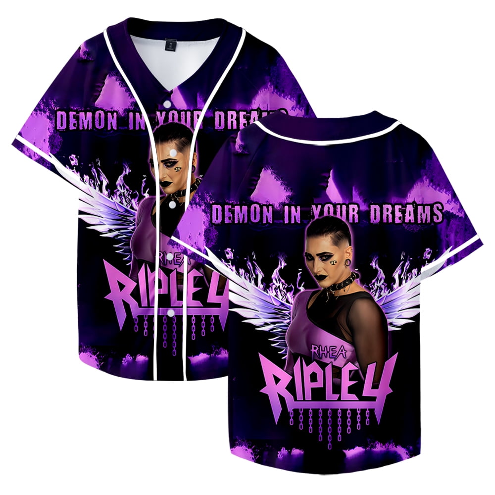 Rhea Ripley Merch 3D Baseball Jersey Shirts Summer Men/Women Tshirt ...