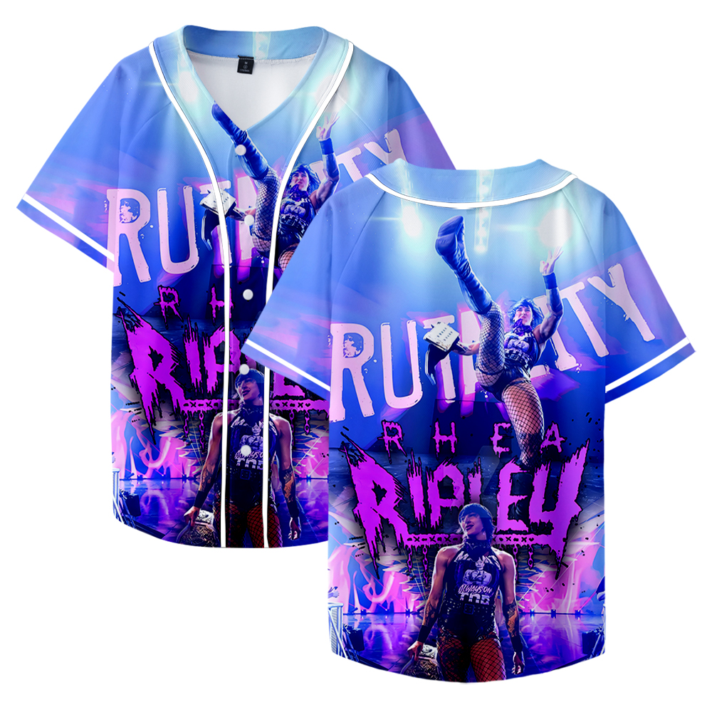 Rhea Ripley Merch 3D Baseball Jersey Shirts Summer Men/Women Tshirt ...