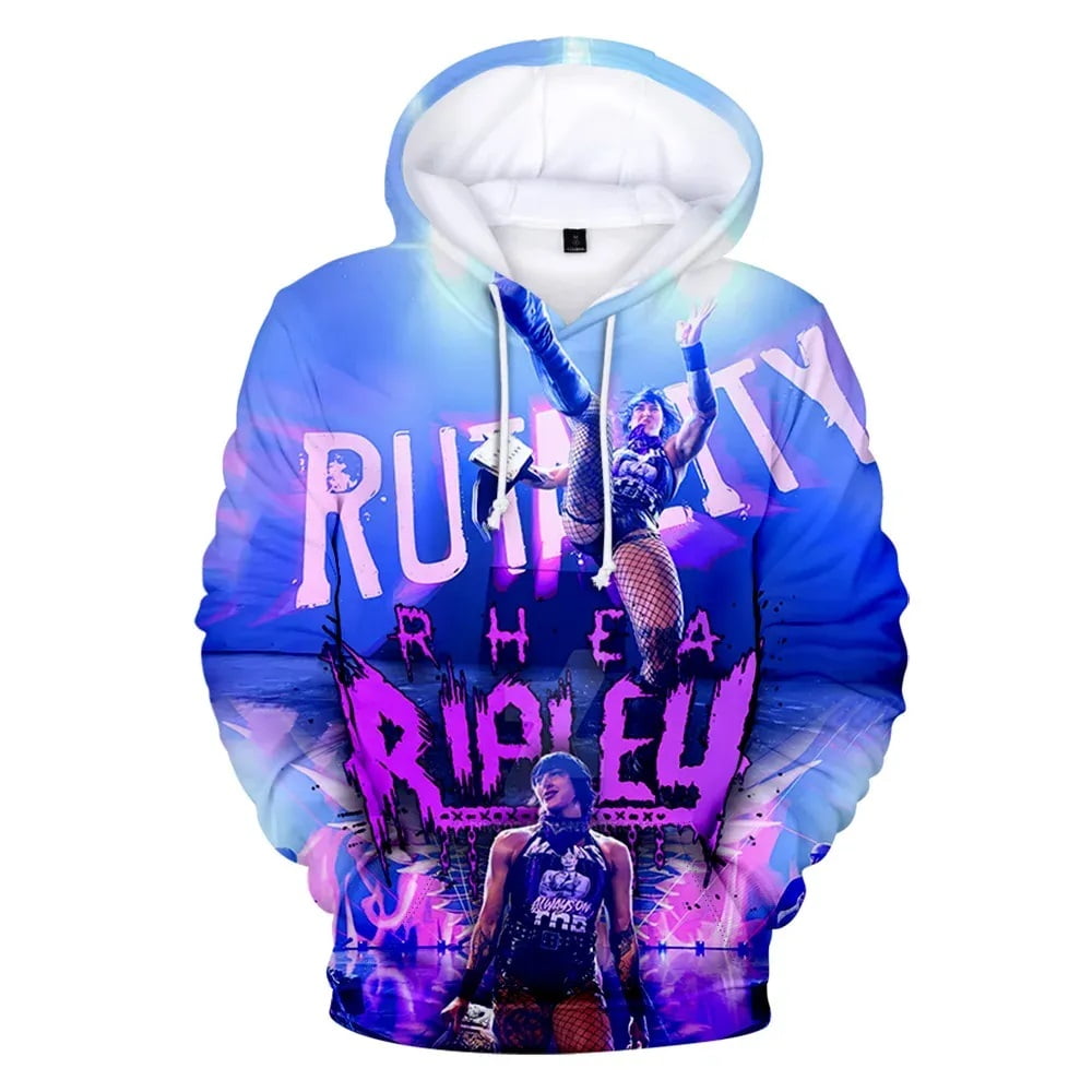 Rhea Ripley Merch Hoodies New Logo Pullovers Women Men Fashion Casual ...