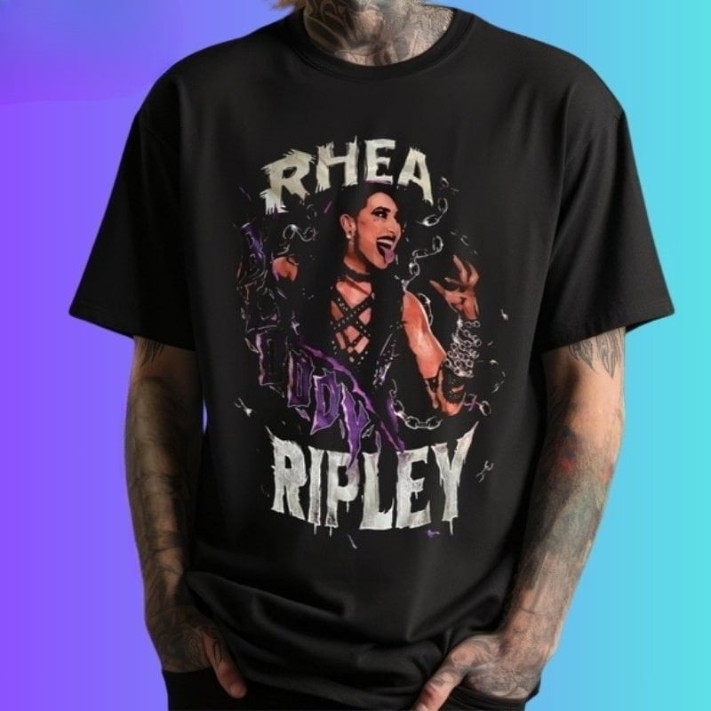Rhea Ripley Merch Shirt Vintage Unisex Tops Tee Jersey Outdoor Tee ...