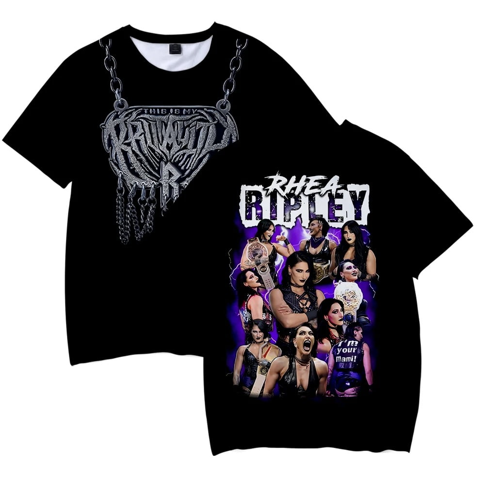 Rhea Ripley Merch Shirt Vintage Unisex Tops Tee Outdoor Fashion Tee y2k ...
