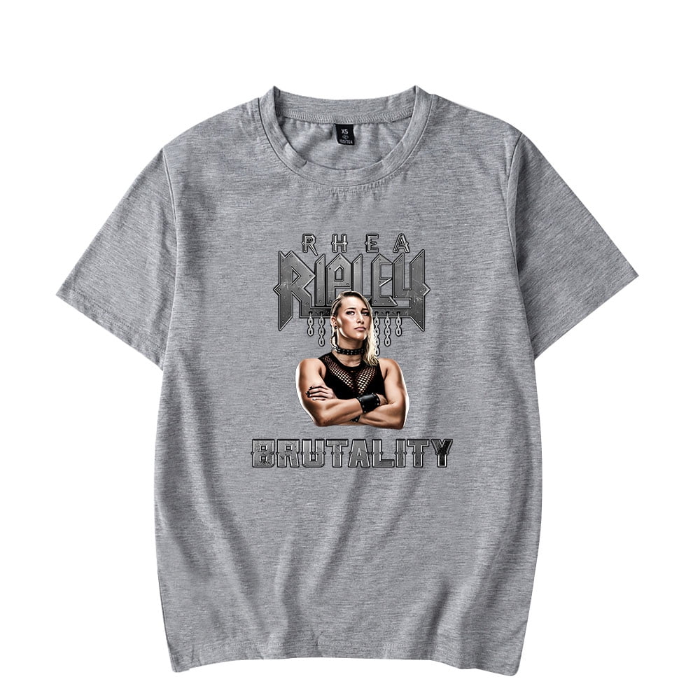 Rhea Ripley Merch T-shirt Women's men's retro casual summer round neck ...