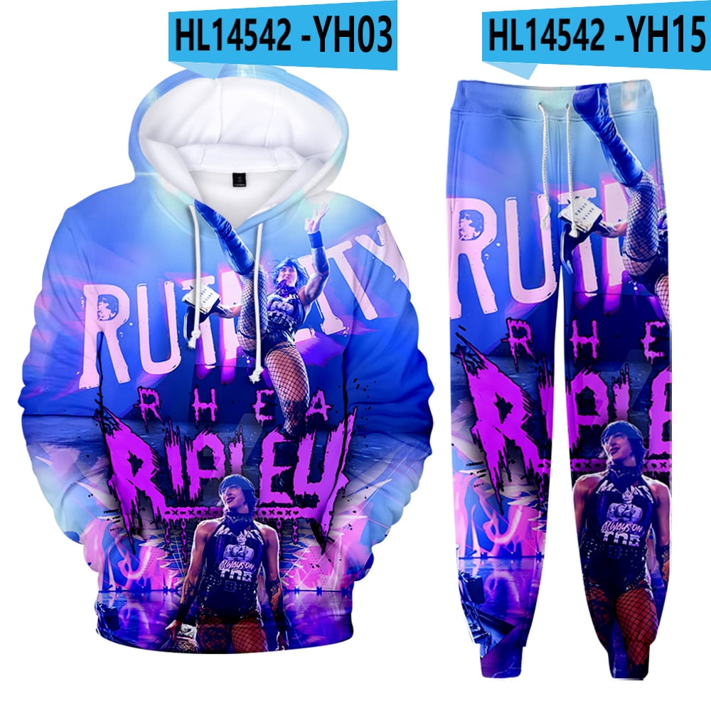 Rhea Ripley Merch Tour Hoodie Pants Sets For Men/Women Unisex ...