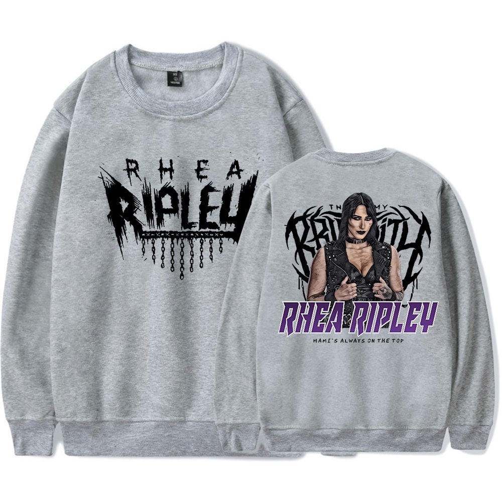 Rhea Ripley New Logo Men/Women Long Sleeve Crew Neck Sweater Men/Women ...