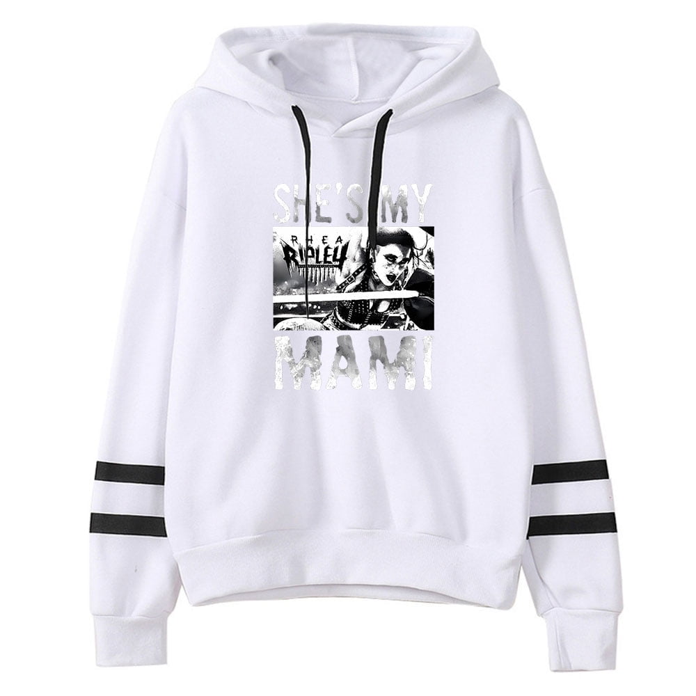 Rhea Ripley Pullover Hoodie Unisex Long Sleeve Pocketless Fashion ...