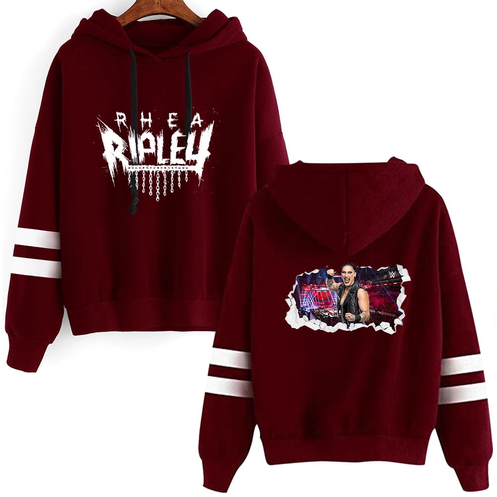Rhea Ripley Pullover Hoodie Unisex Long Sleeve Pocketless Fashion ...