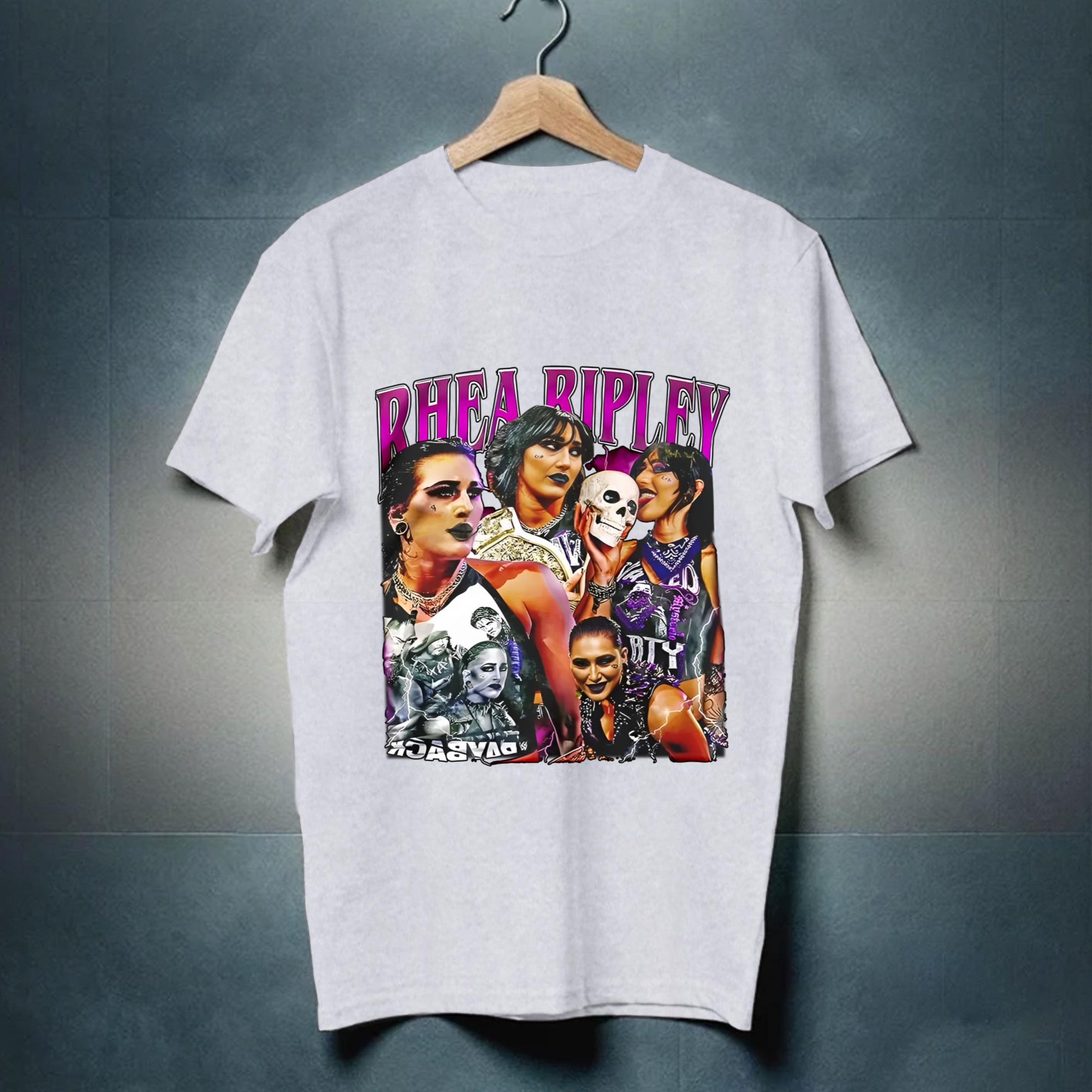 Rhea Ripley T-shirt, Wash RHEA RIPLEY Oversize T-Shirt - Walmart.com