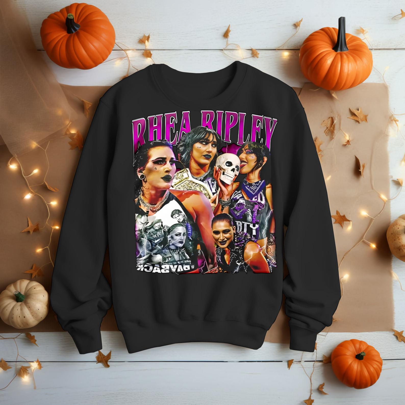 Rhea Ripley T-shirt, Wash RHEA RIPLEY Oversize T-Shirt - Walmart.com