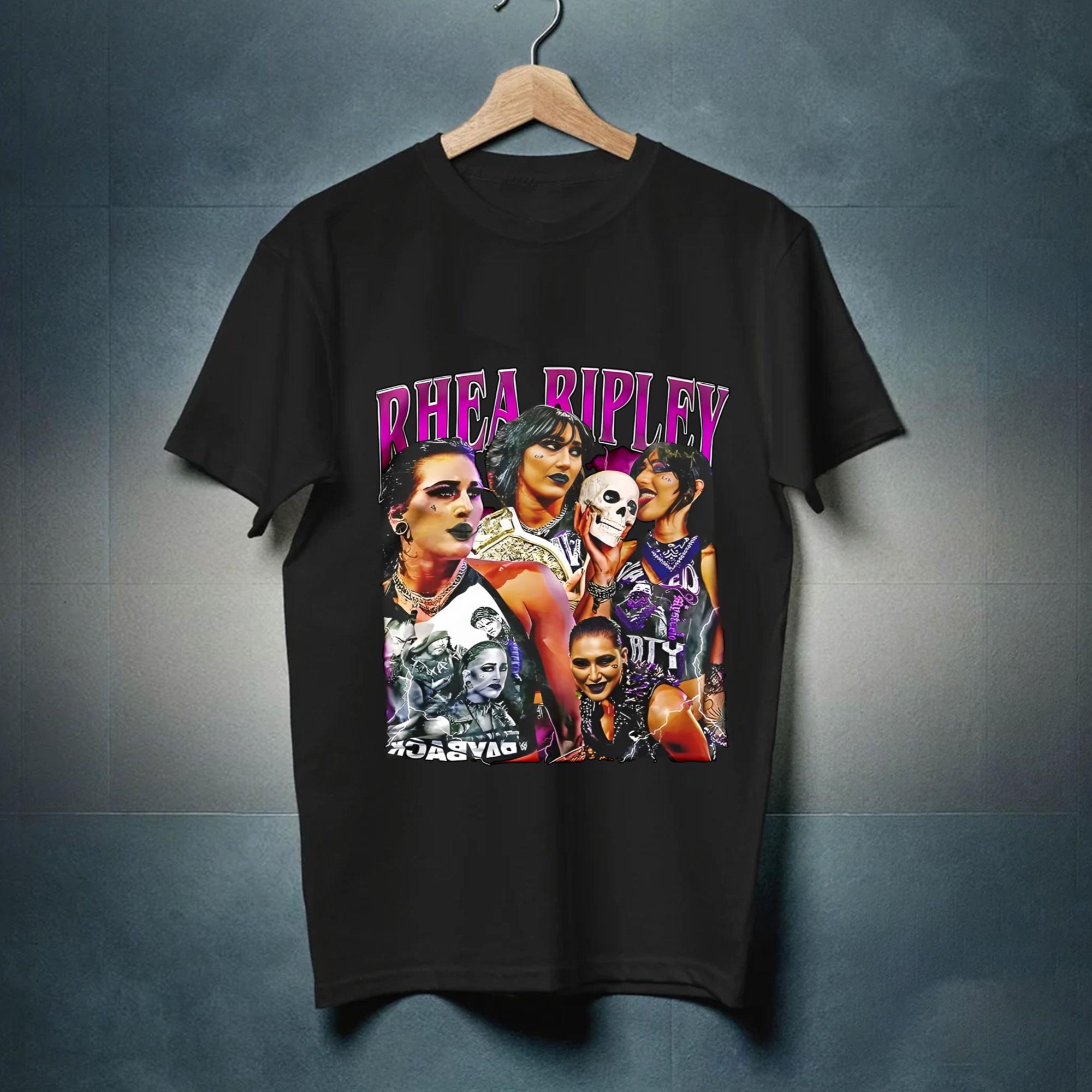 Rhea Ripley T-shirt, Wash RHEA RIPLEY Oversize T-Shirt - Walmart.com