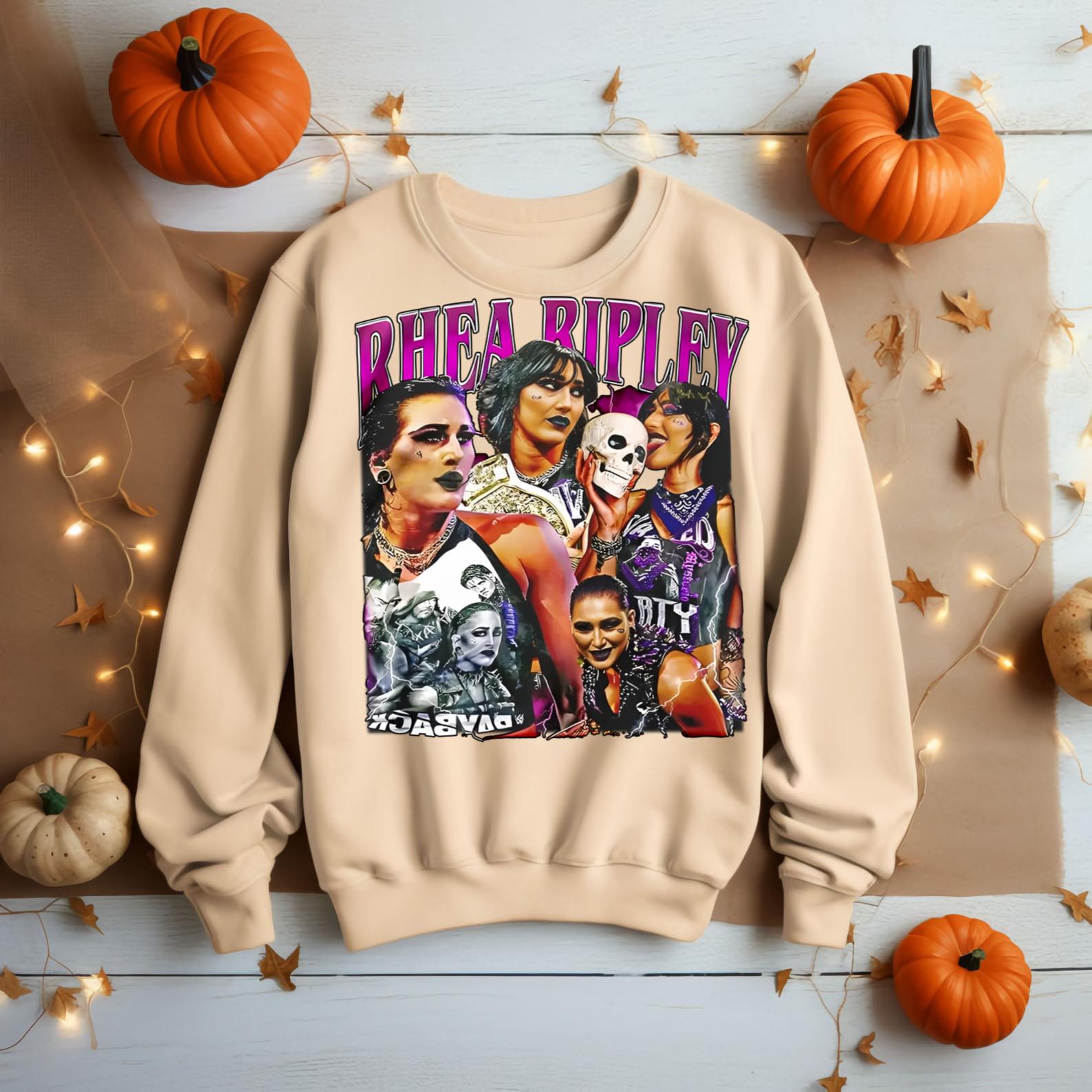 Rhea Ripley T-shirt, Wash RHEA RIPLEY Oversize T-Shirt - Walmart.com