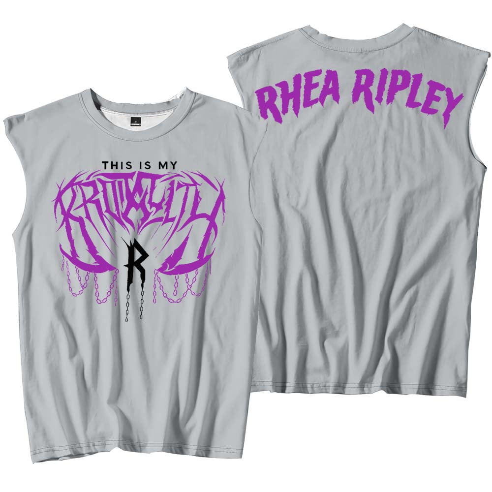 Rhea Ripley Tank Tops Merch Sleeveless Sport Vest Women Men Outdoor ...