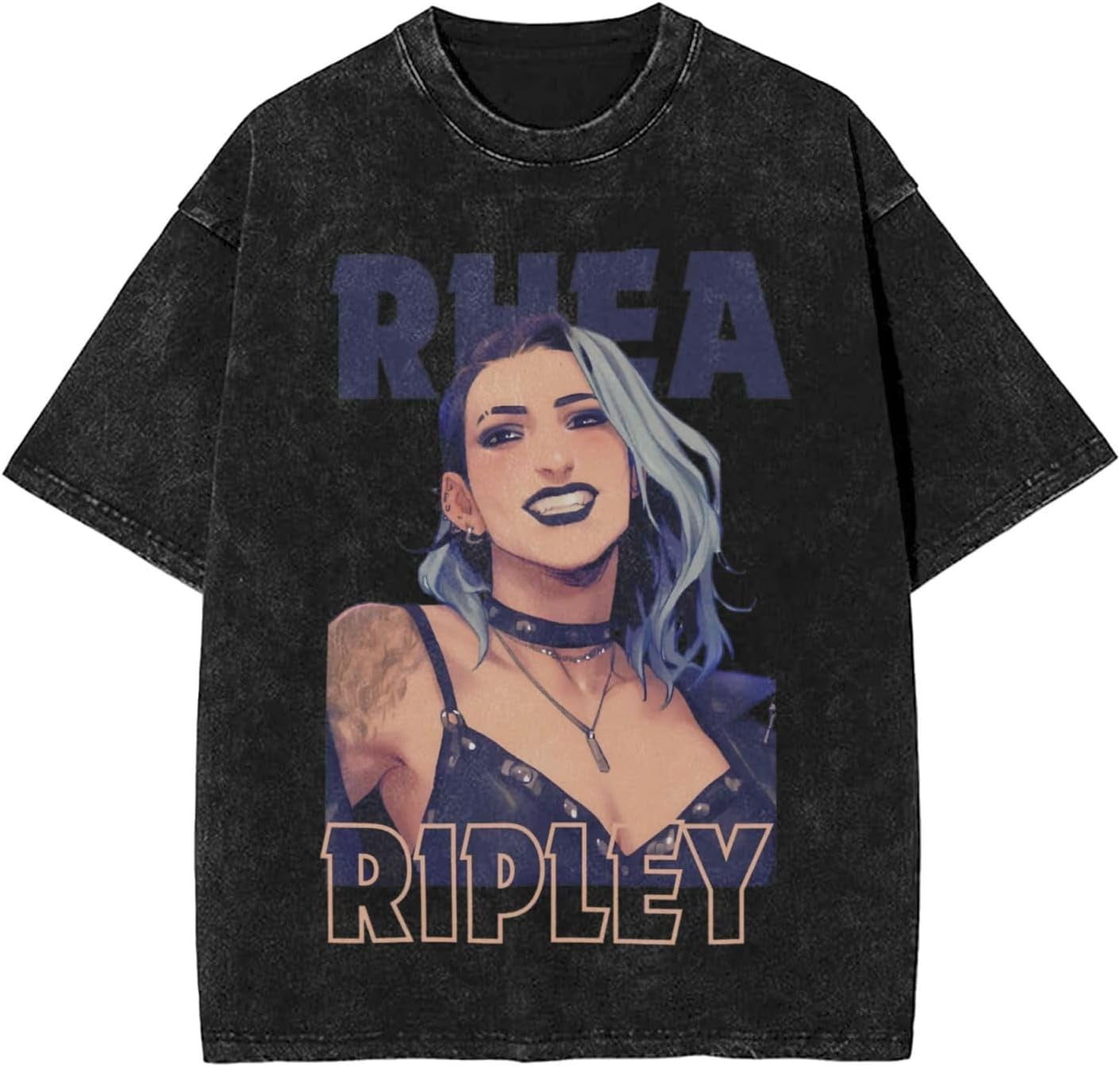 Rhea Ripley Vintage Oversized Shirt Men's Short Sleeved Tops Women's ...