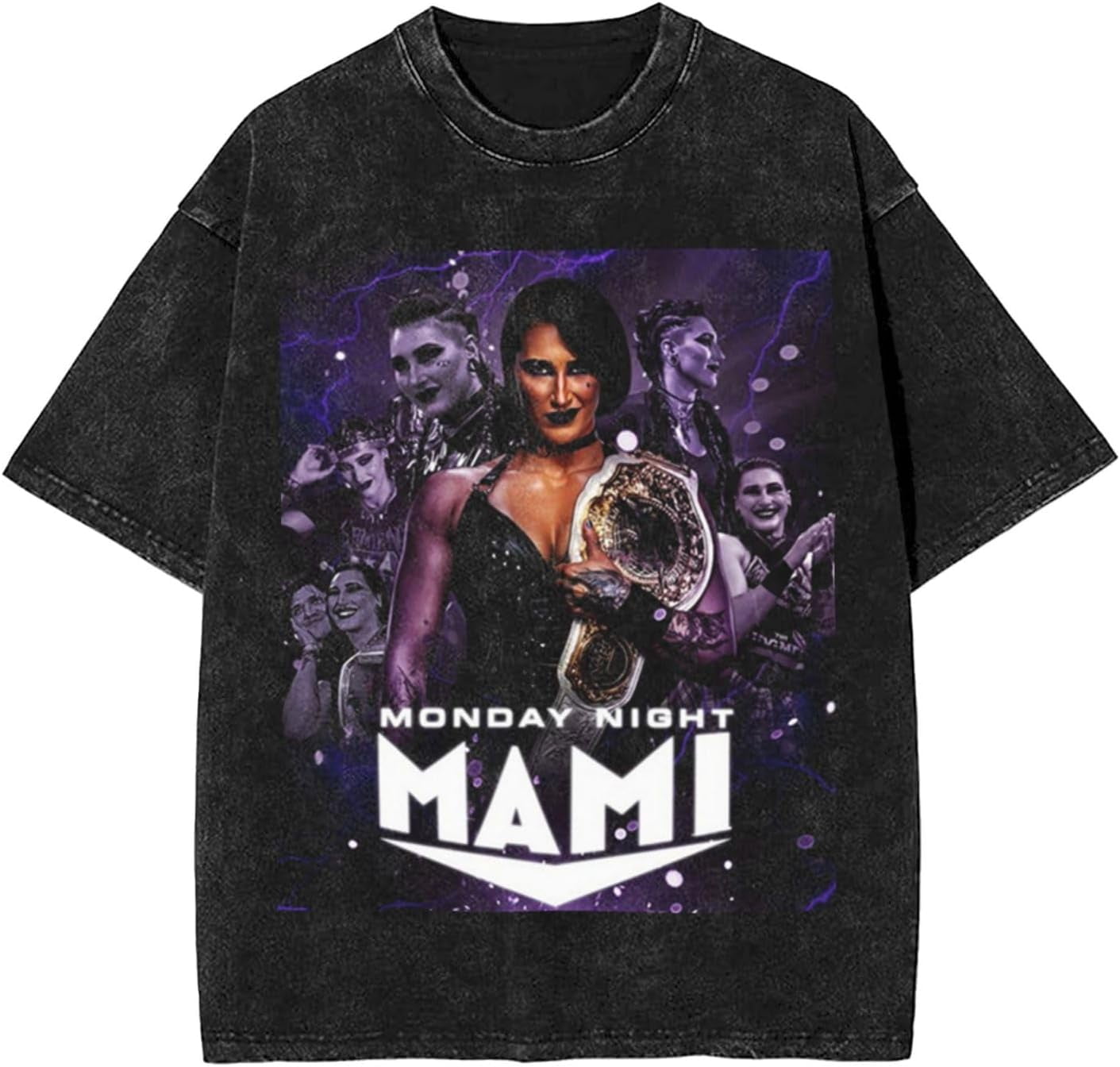 Rhea Ripley Vintage T Shirts Man Oversized Short Sleeve Casual Shirt ...