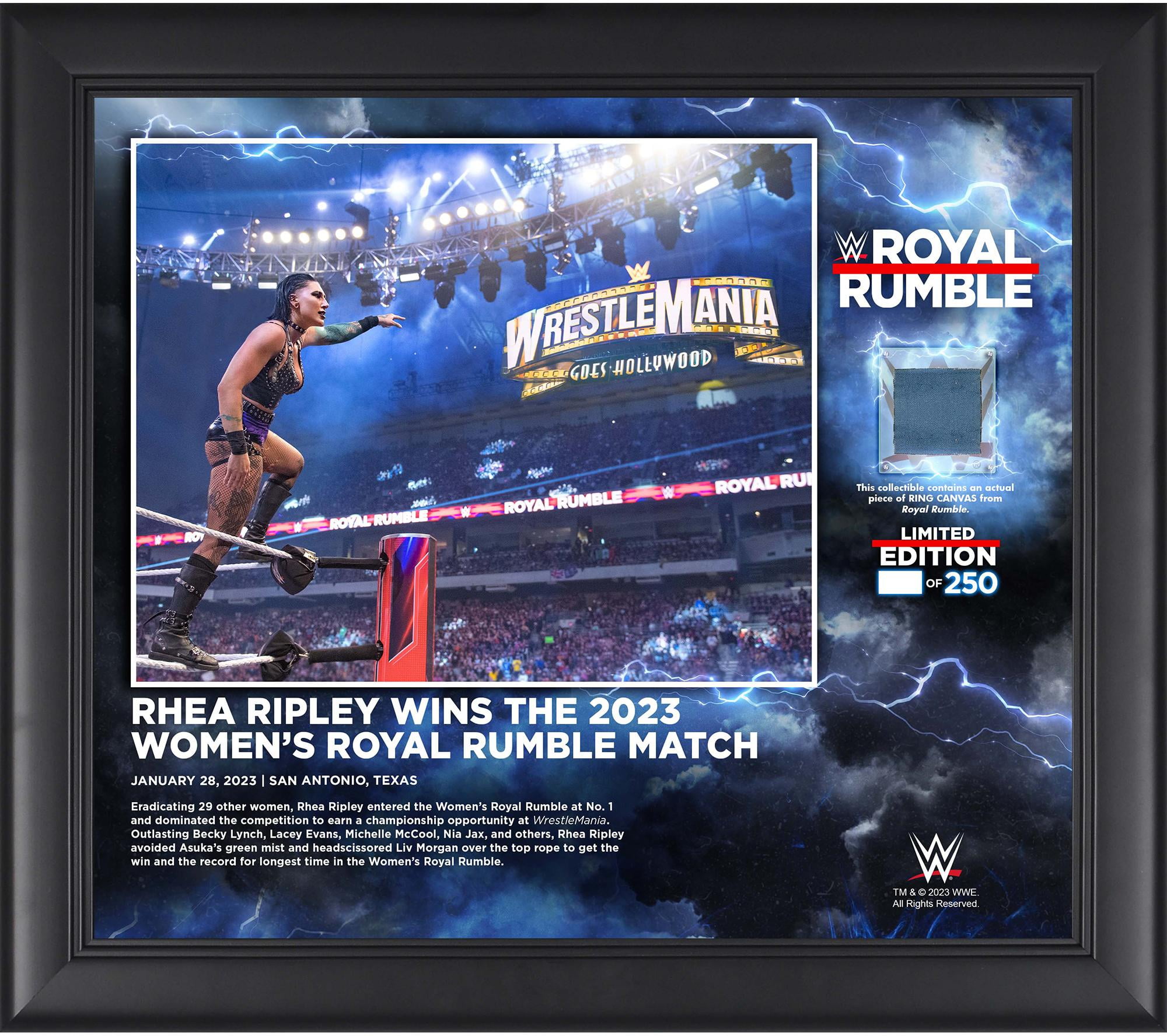 Rhea Ripley WWE Framed 15" x 17" 2023 Royal Rumble Women's Royal Rumble ...