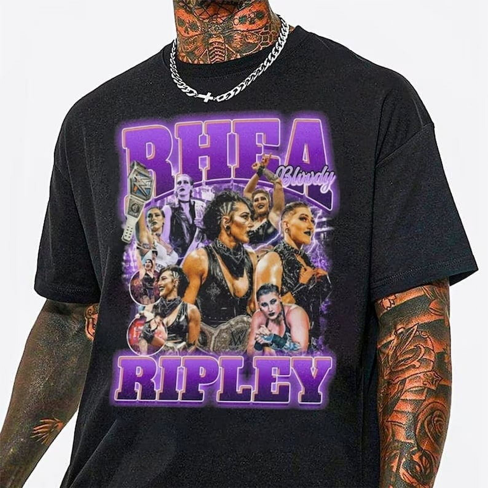 Rhea Ripley WWE Shirt, Pro, Wrestling, Diva, homage - Walmart.com