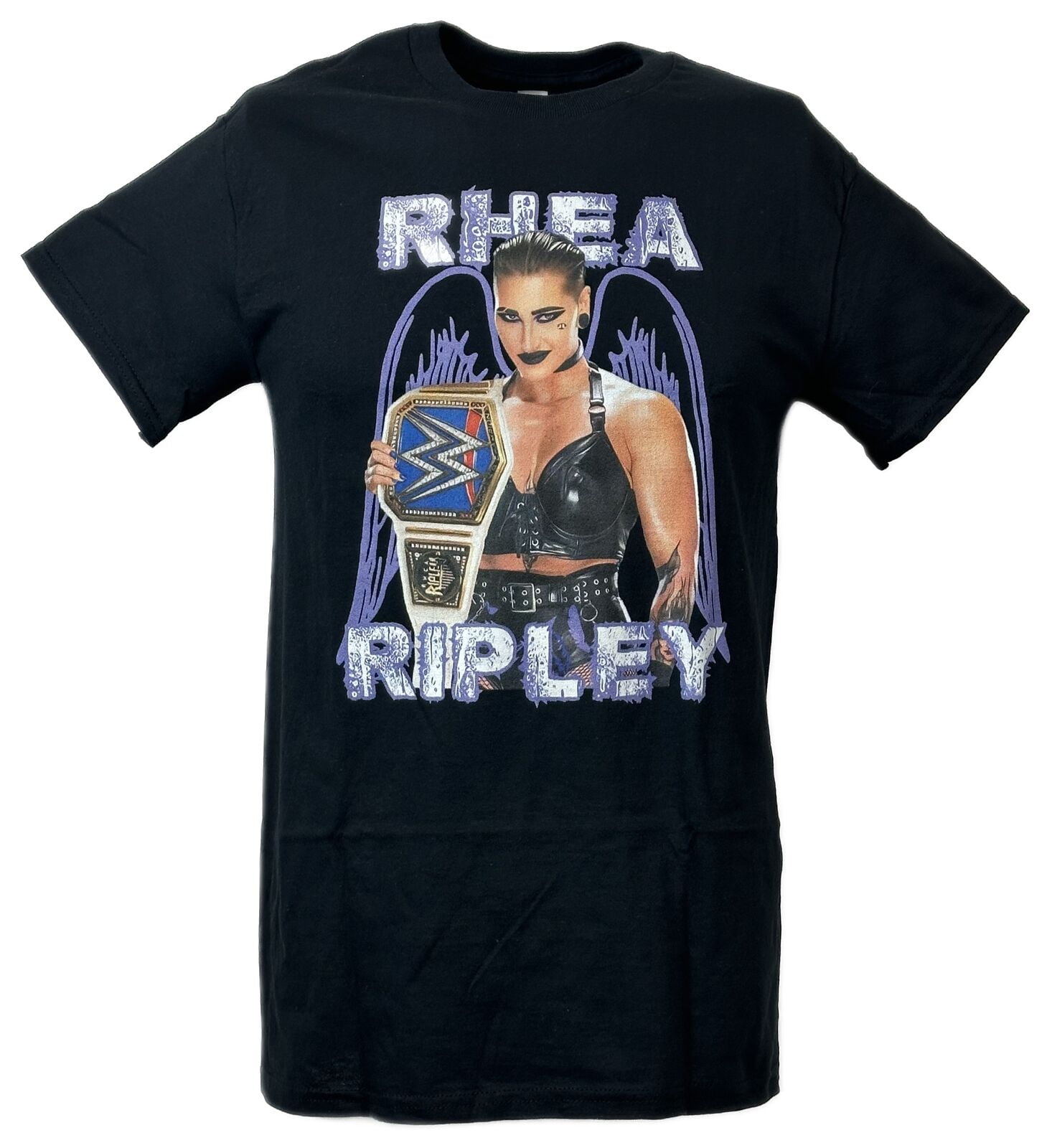 Rhea Ripley Wings Championship Belt T-shirt - Walmart.com