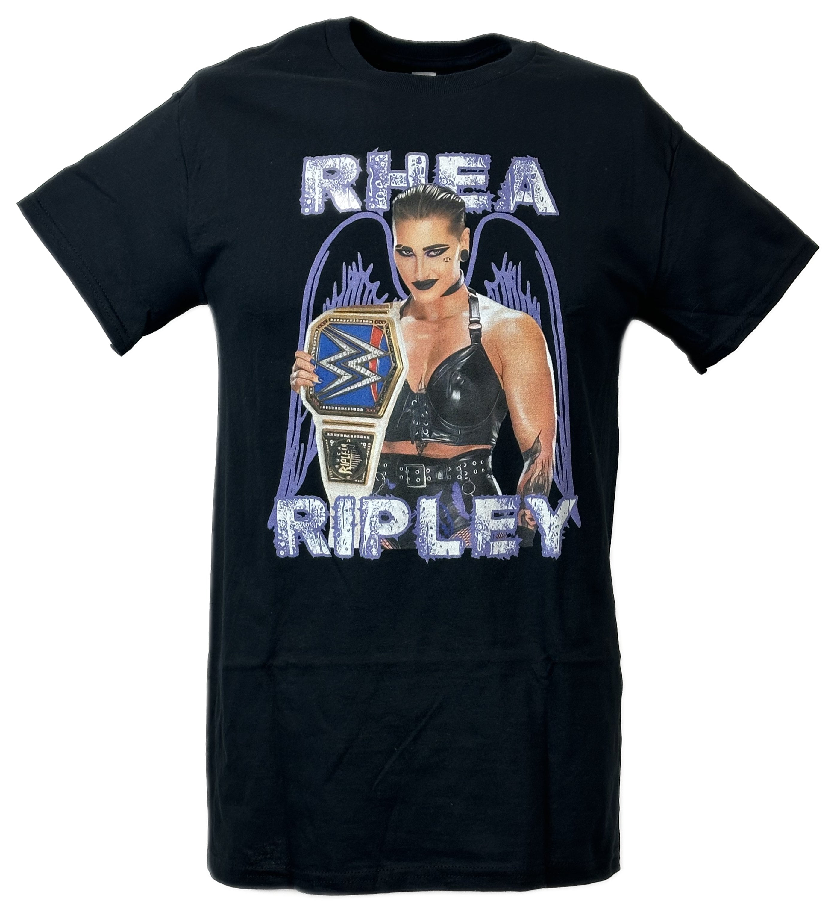Rhea Ripley Wings Championship Belt T-shirt - Walmart.com