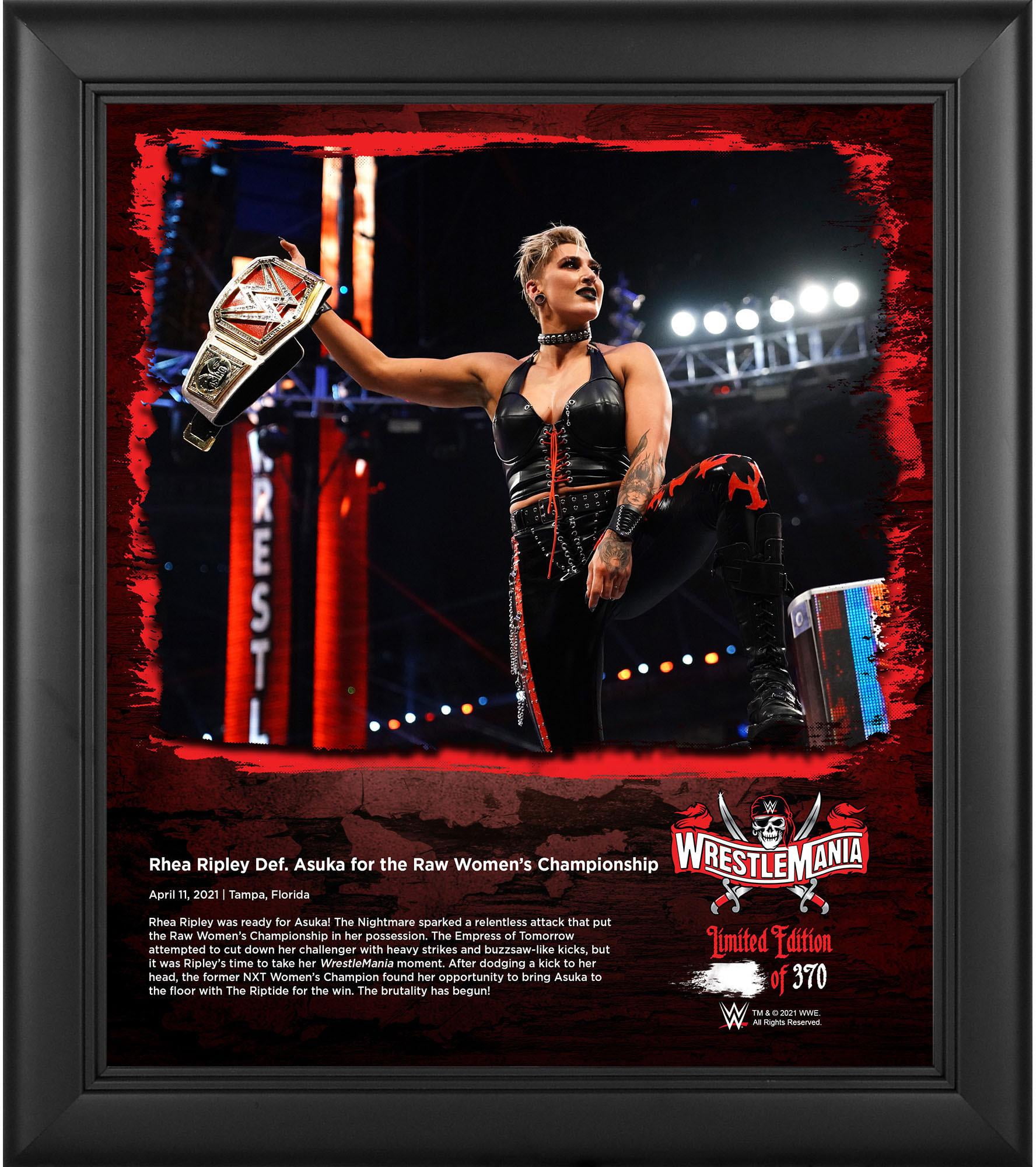 Rhea Ripley World Wrestling Entertainment Framed 15" x 17" WrestleMania ...