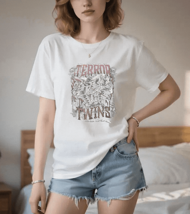 Rhea Ripley and Damian Priest Terror Twins WWE Fan Unisex Tee, for men ...