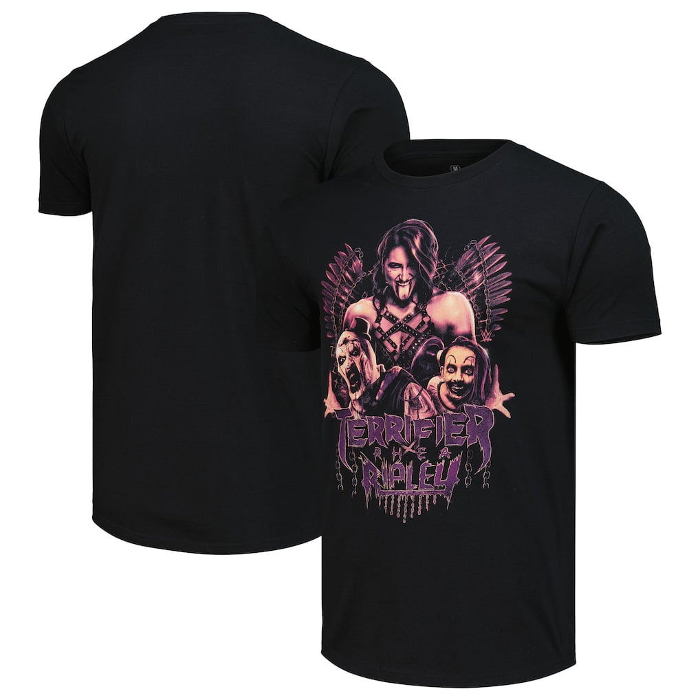 Rhea Ripley x Terrifier Stack T-Shirt,Black Color,Size 3XL - Walmart.com