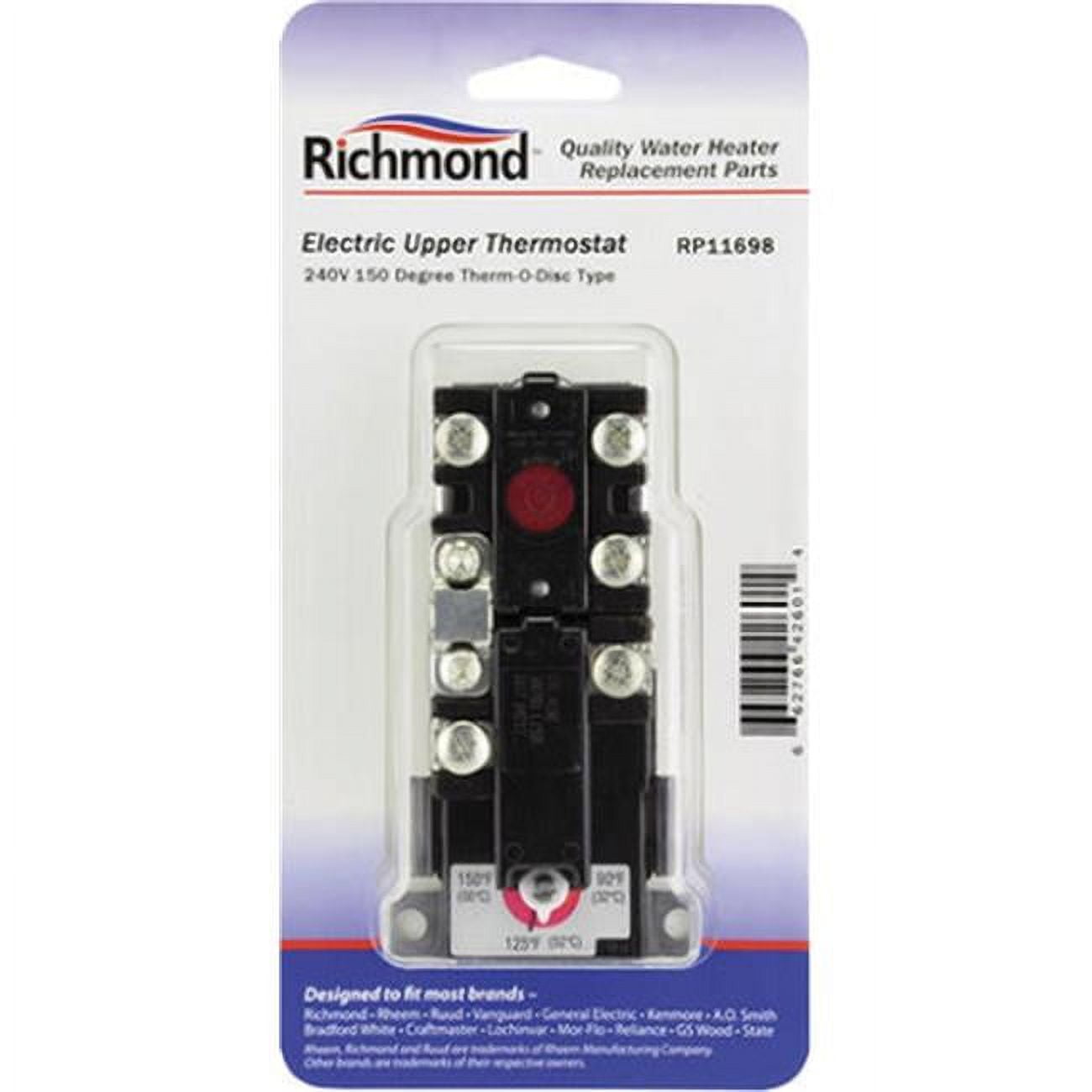 Rheem RP11698 240V Electric Upper Thermostat - Walmart.com