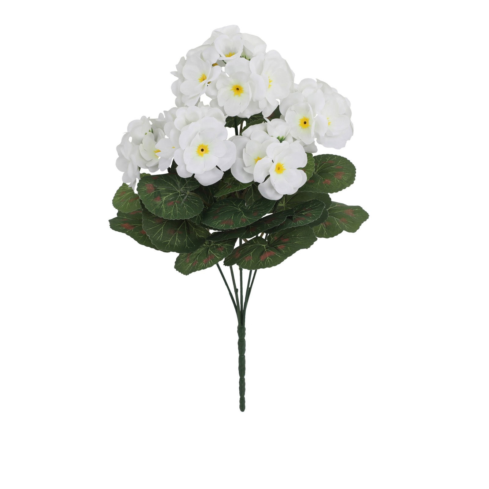 Rheen Artificial Bouquet with Green Potted Plants, Realistic Faux Flower Decoration for Home ...