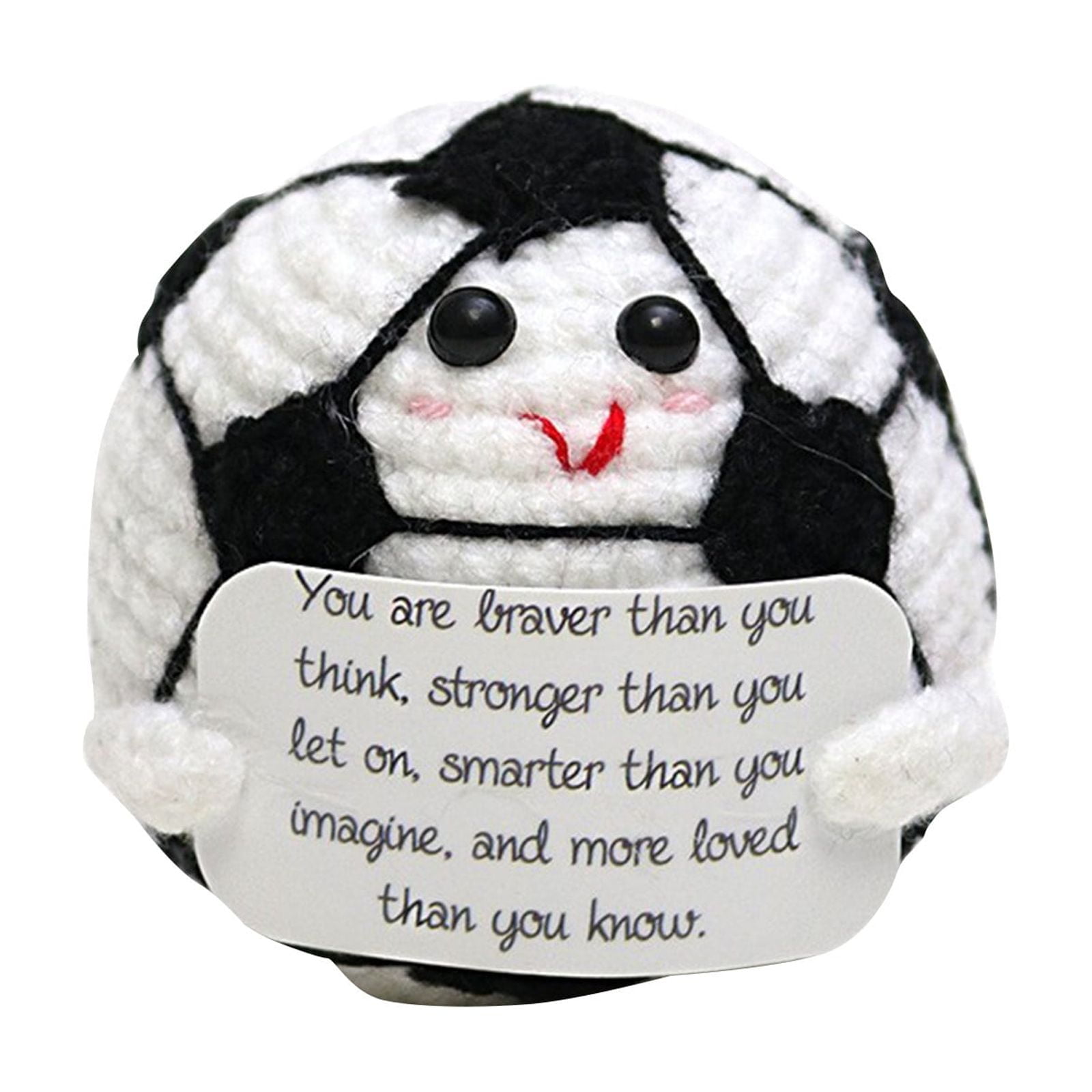 Rheen Handmade Yarn Crochet Doll Funny Positive Energy Plush Toy Cute ...