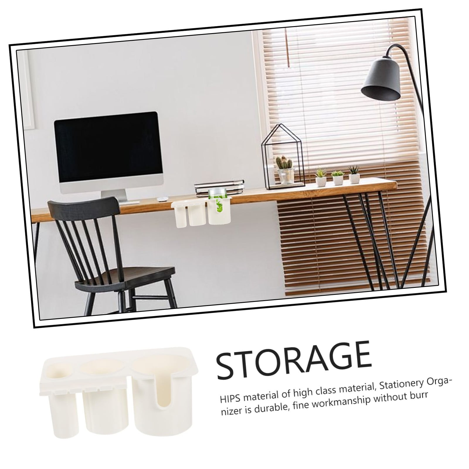 Rheen Home Organizer Multifunctional Desk Storage Cup Holder Divider Stationery Organizer for ...