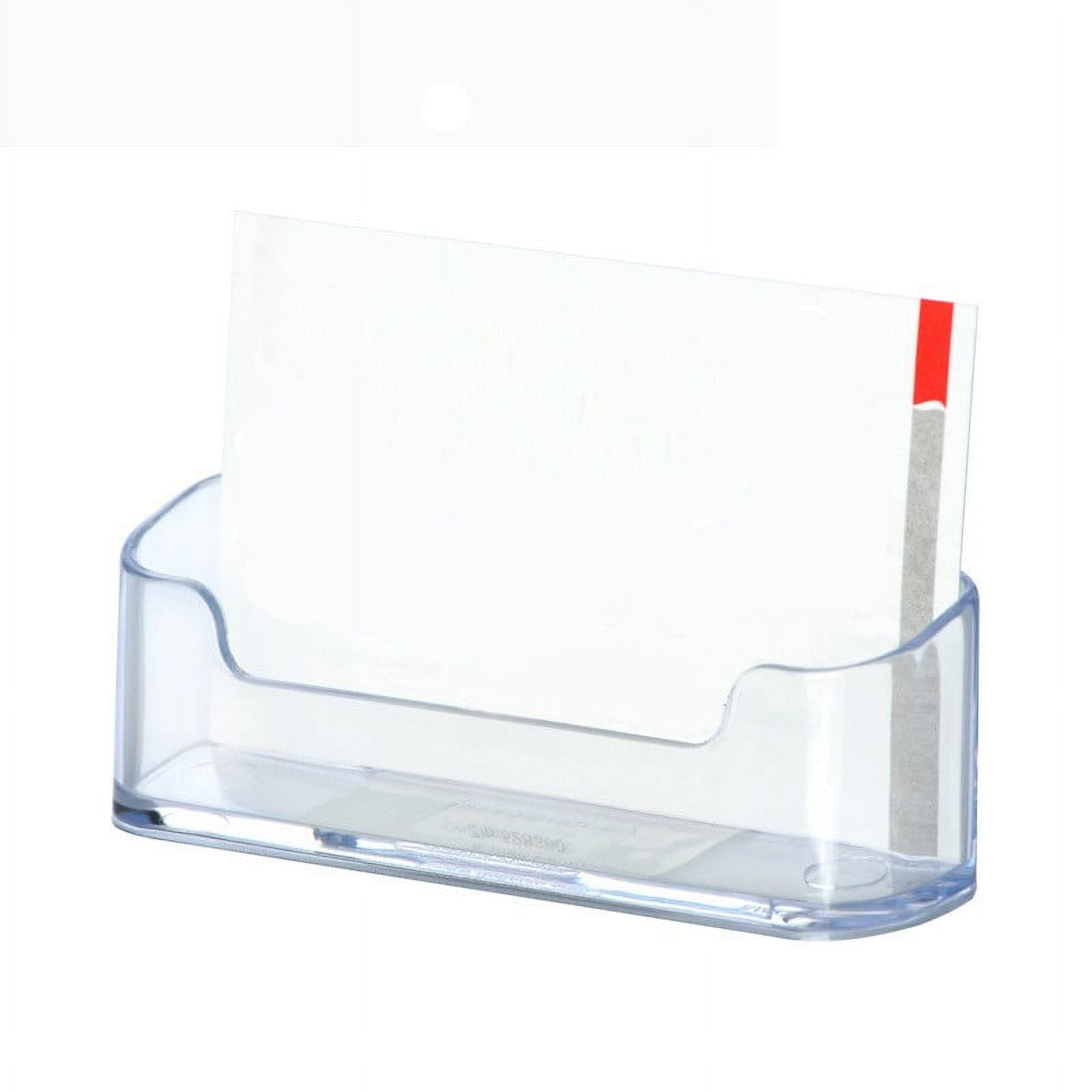 Rheen Home Organizer Transparent Plastic Business Card Holder Single ...