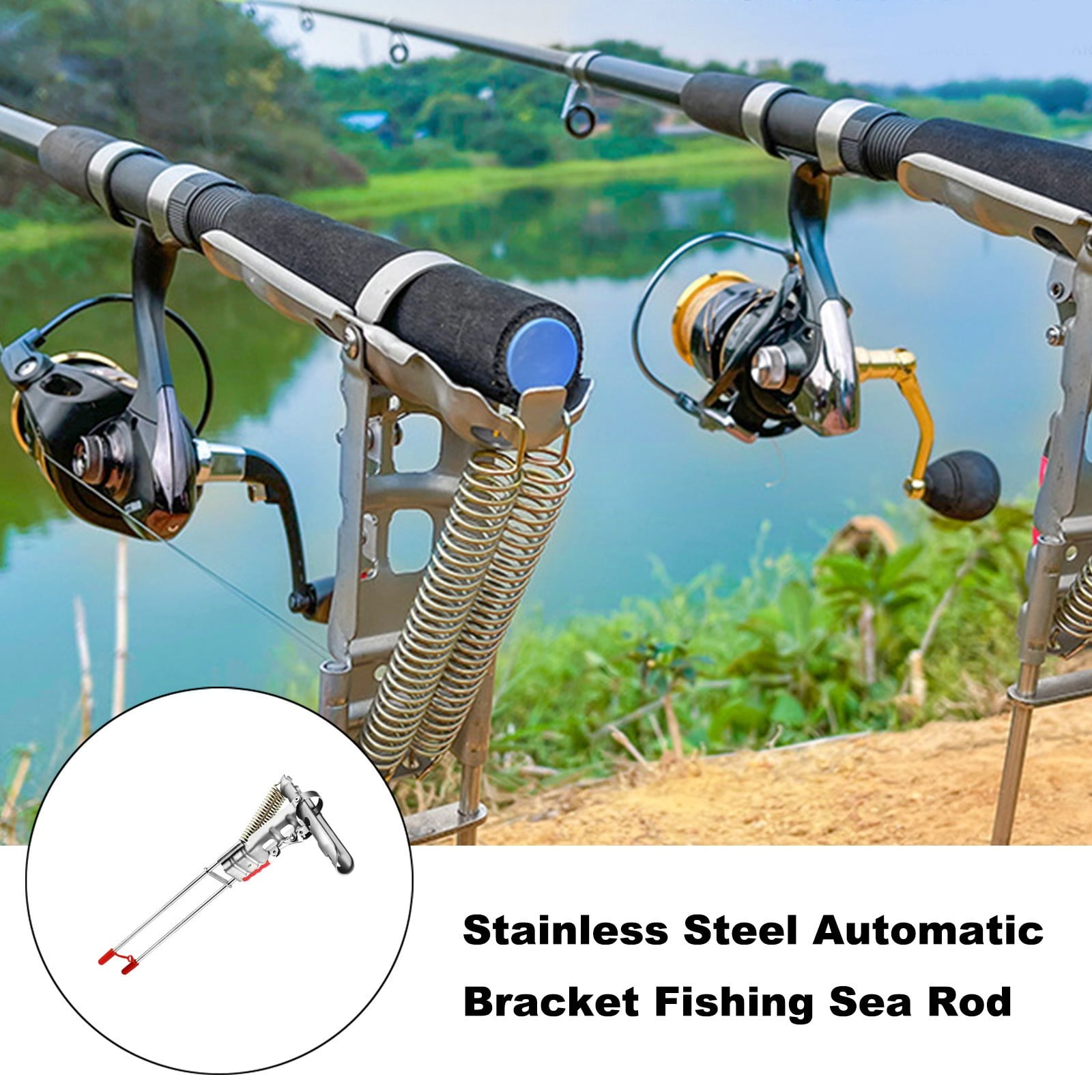 Rheen Outdoor Products Stainless Steel Automatic Fishing Rod Sea Rod ...