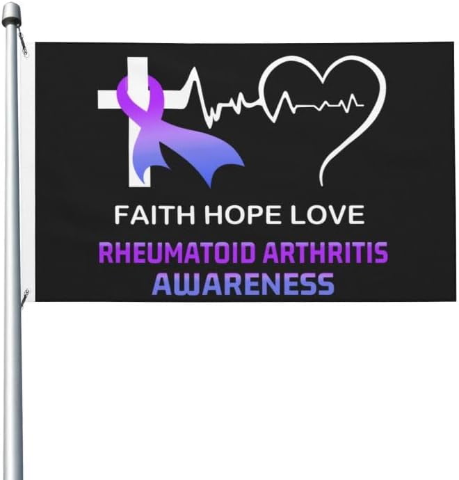 Rheumatoid Arthritis Awareness FLAG 3x5 Ft Double-Sided Printing Garden ...