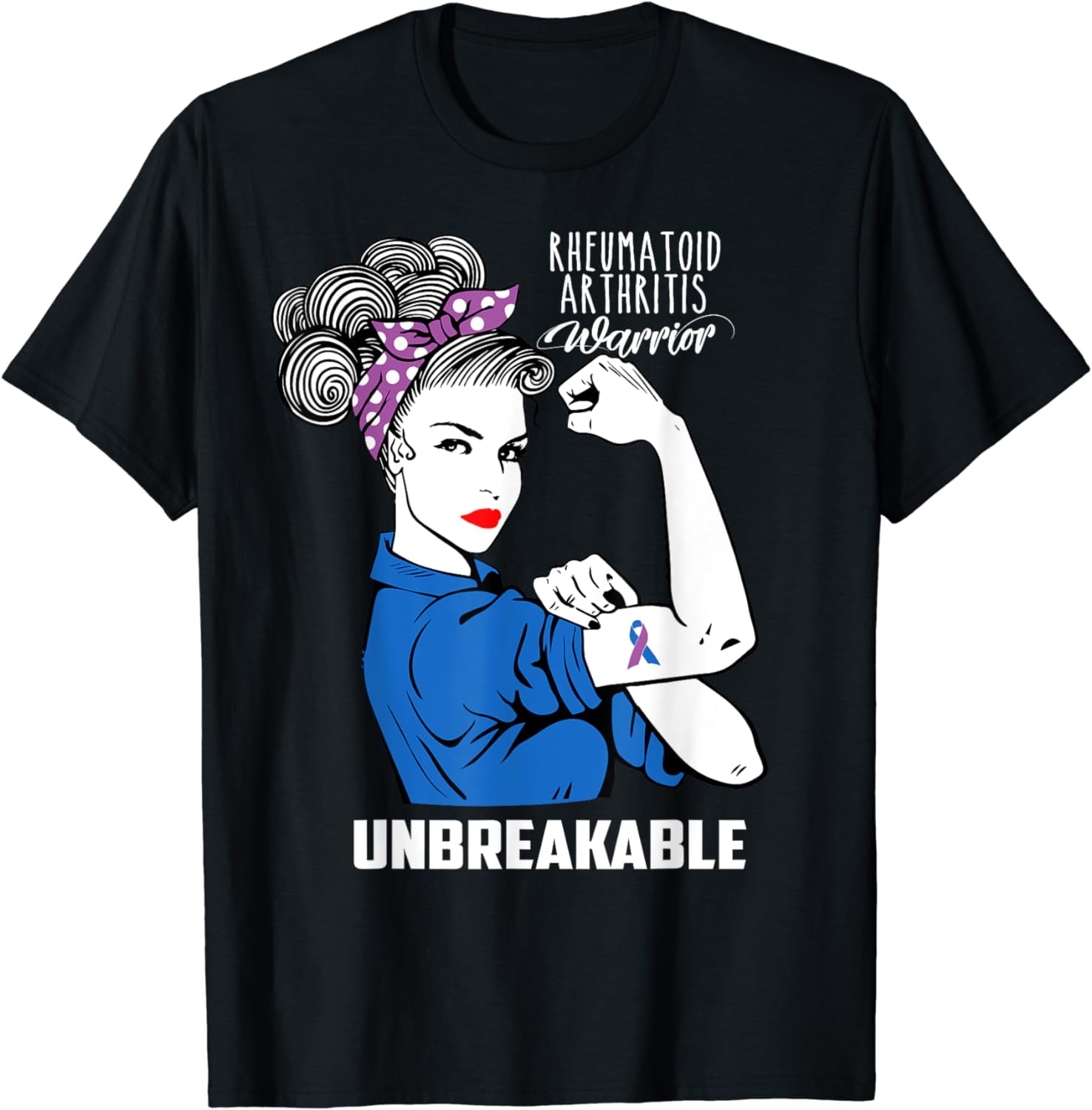 Rheumatoid Arthritis Warrior Unbreakable Shirt Awareness - Walmart.com