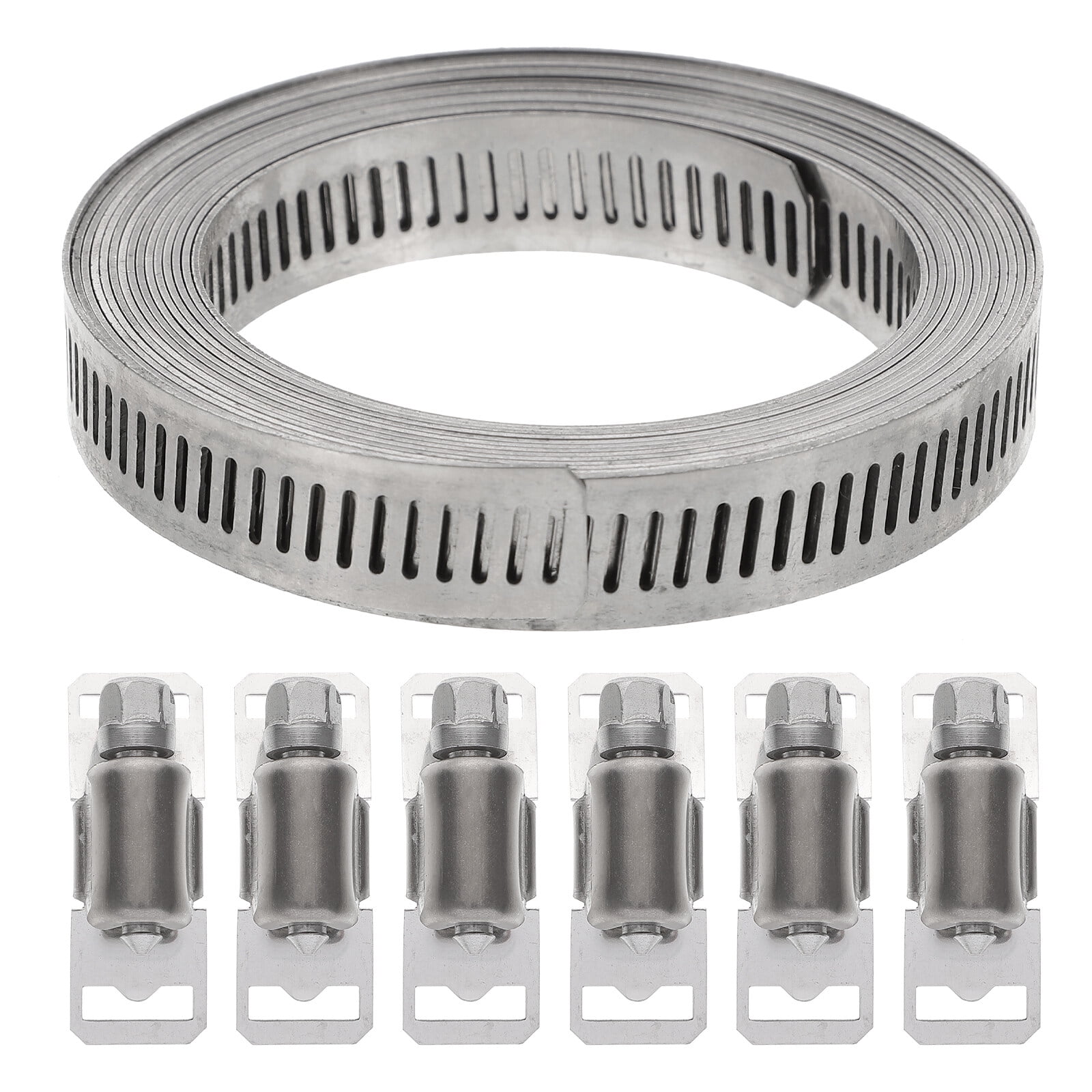 OFFIGAM 7Pcs Stainless Steel Hose Clamp Circular Adjustable Circle ...
