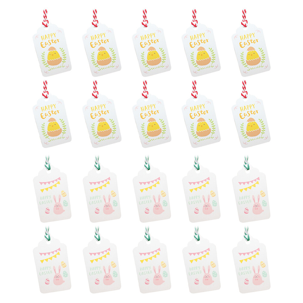 Rhewides 100 Pcs Easter Gift Tags Paper Hanging Tags Eater Hanging ...