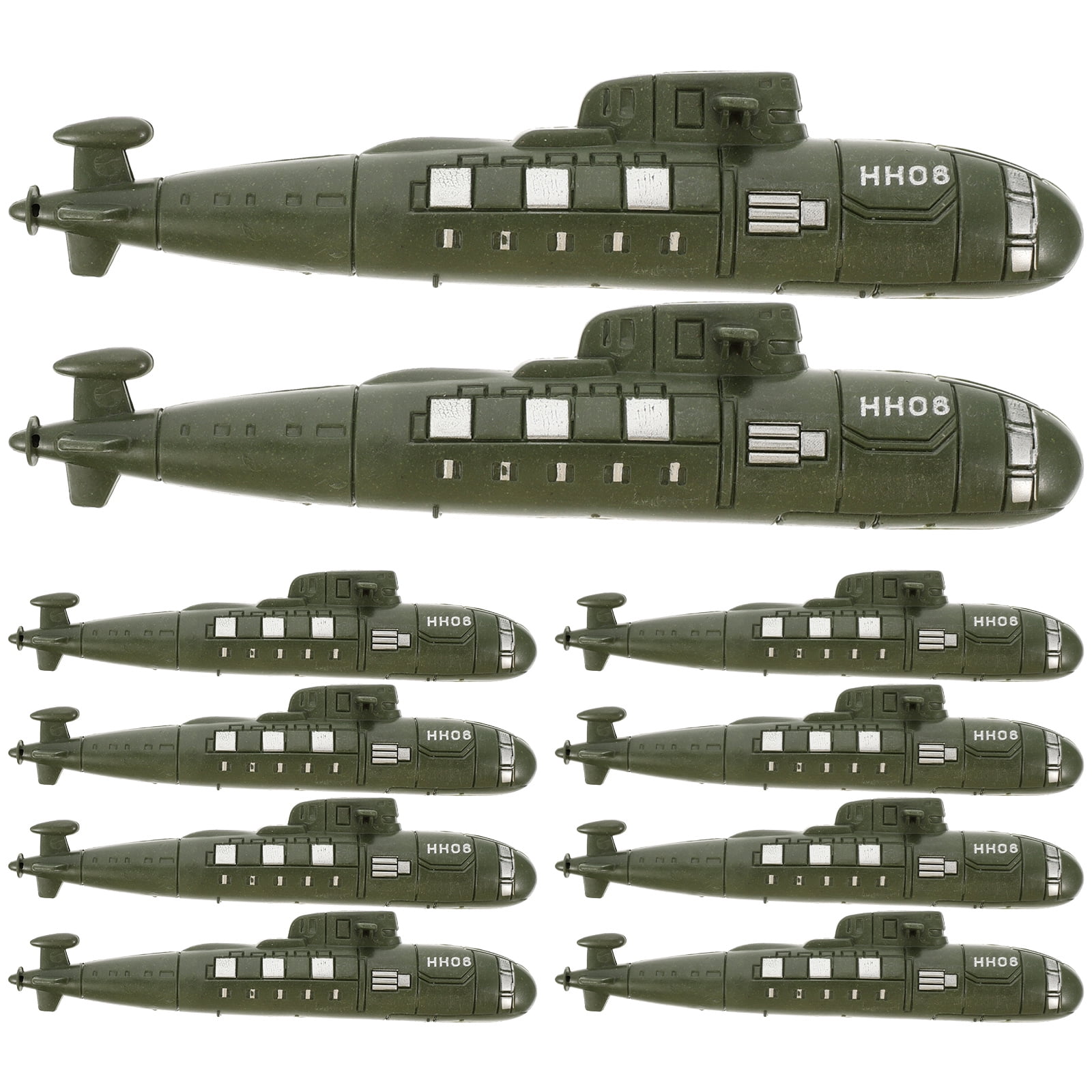 OFFIGAM 10pcs Realistic Toy Submarine Set for Boys DIY Simulation Games ...