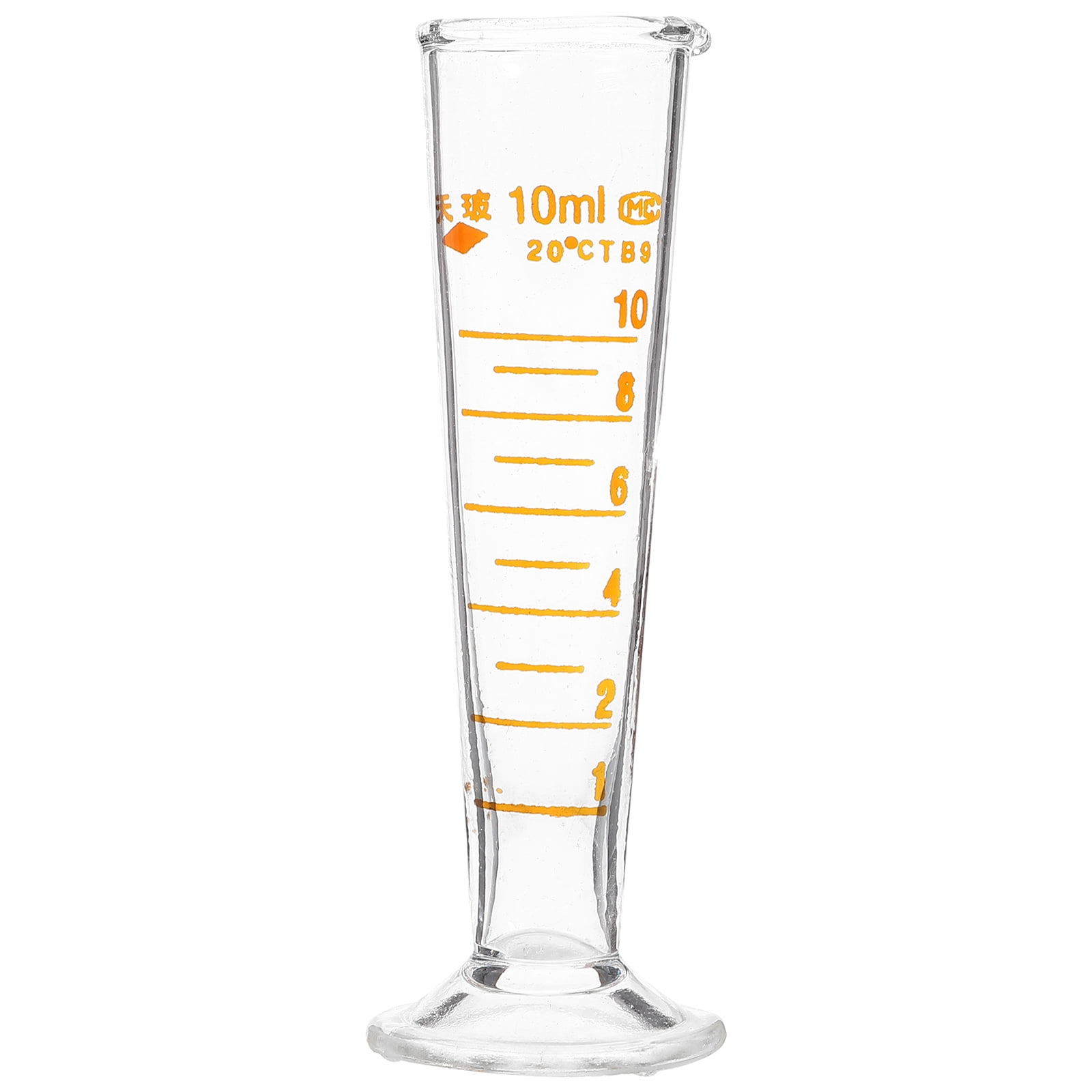 Rhewides 10ml Glass Graduated Cylinder for Conical Beaker Measuring ...