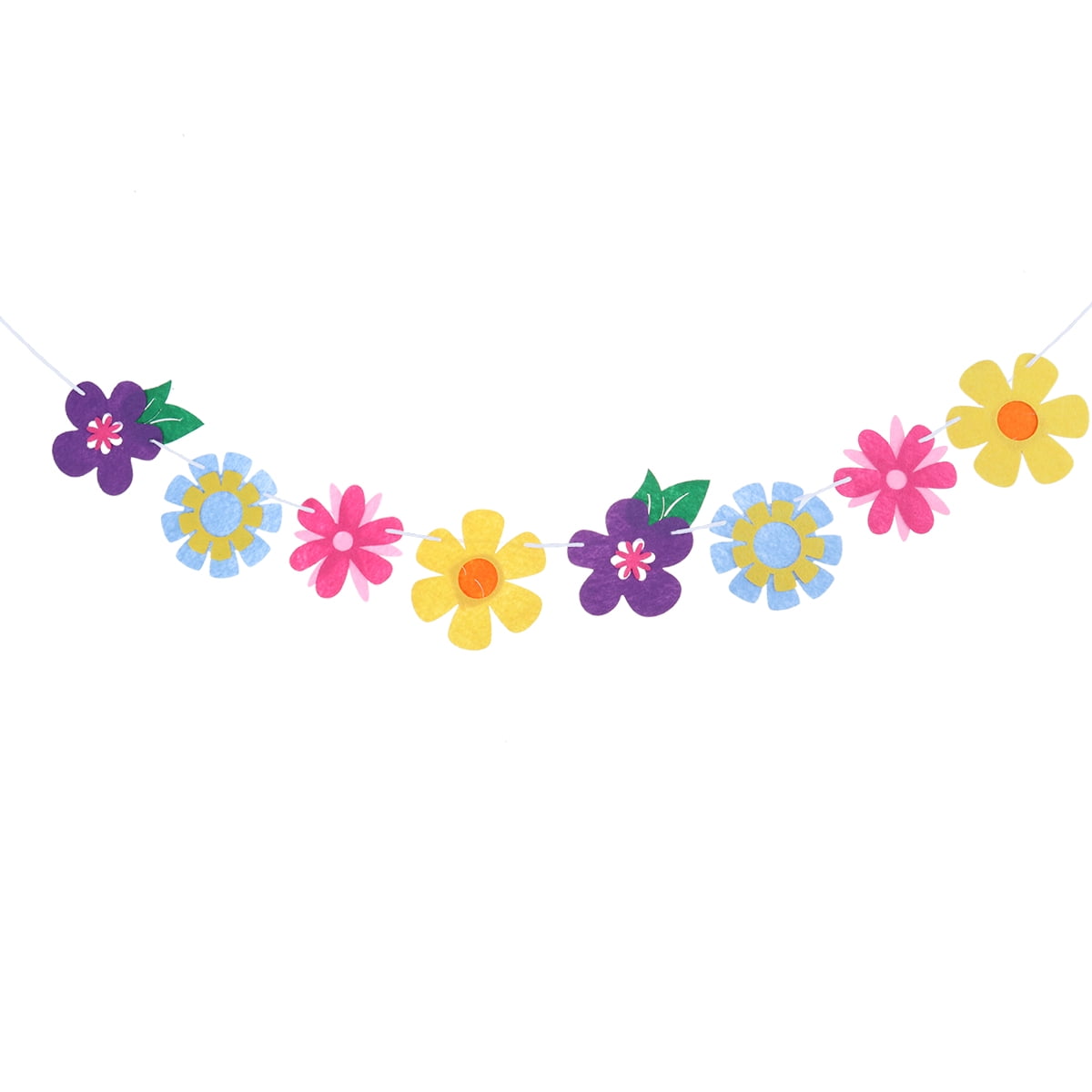 Rhewides 2.5 Meters Easter Banners Colorful Flower Bunting Banners For ...