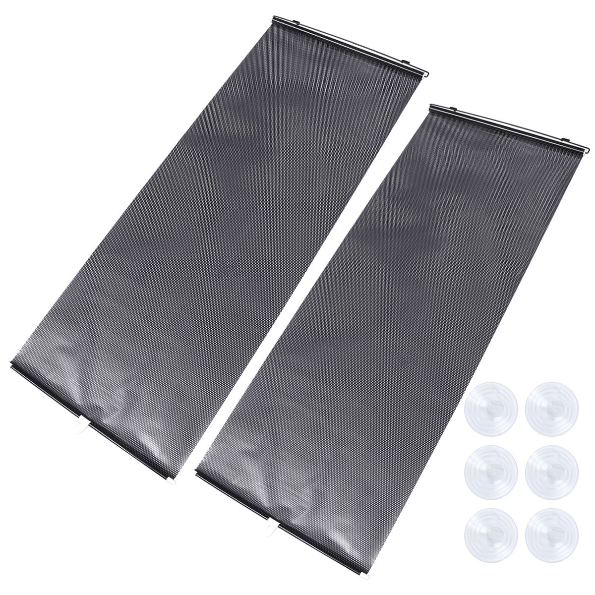 Worgeous Black PVC Shade Curtain for Side Window Use Keeps Privacy ...