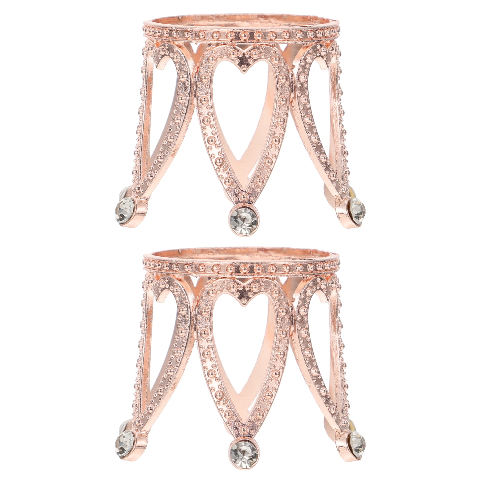 Rhewides 2Pcs Stand Crown Shaped Holder Jewelry Display Stand Table ...