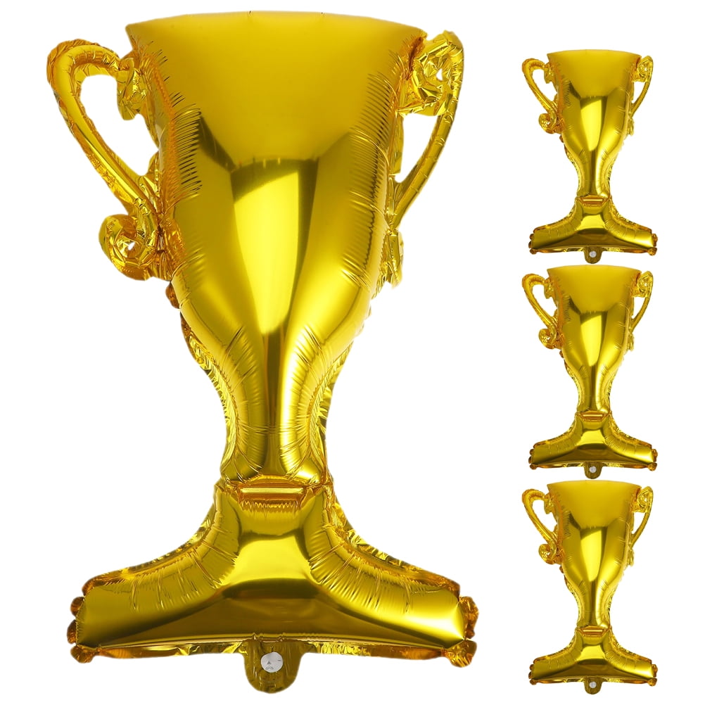 OFFIGAM 4pcs Indoor Outdoor Decorations Aluminum Foil Trophy Balloons ...