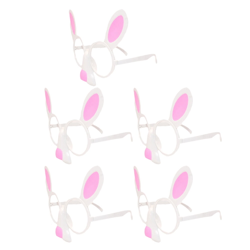 5pcs Easter Rabbit Glasses Funny Eyeglasses Photo Props Accessory Party ...