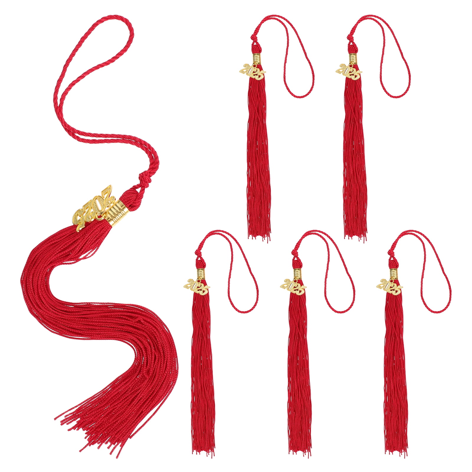 OFFIGAM Cap Accessories Graduation Red Polyester 6Pcs Easy Installation ...