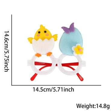 18 Pcs Easter Headbands & Paper Party Glasses For Adults Kids ...