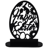 OFFIGAM Easter Table Centerpiece Sign Black Acrylic Decorative Display ...