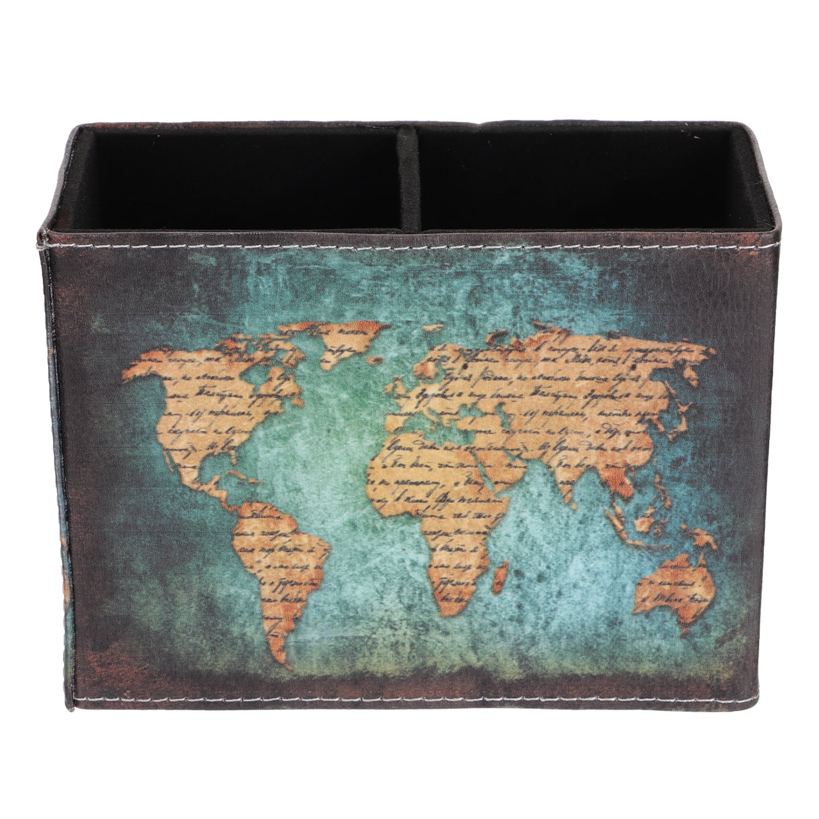 Rhewides Pen Holder Desktop Organizer Box Compartment Office Storage ...