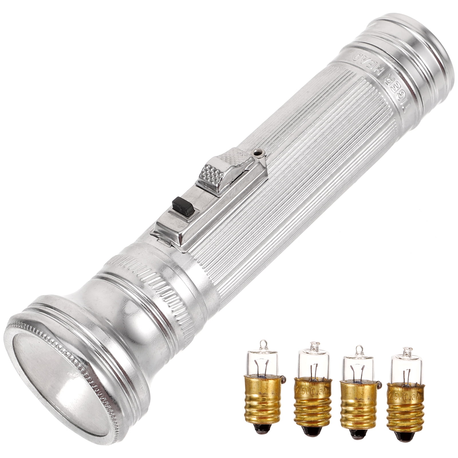 Rhewides Small Flashlight Metal Old-Fashioned Flashlight Portable ...