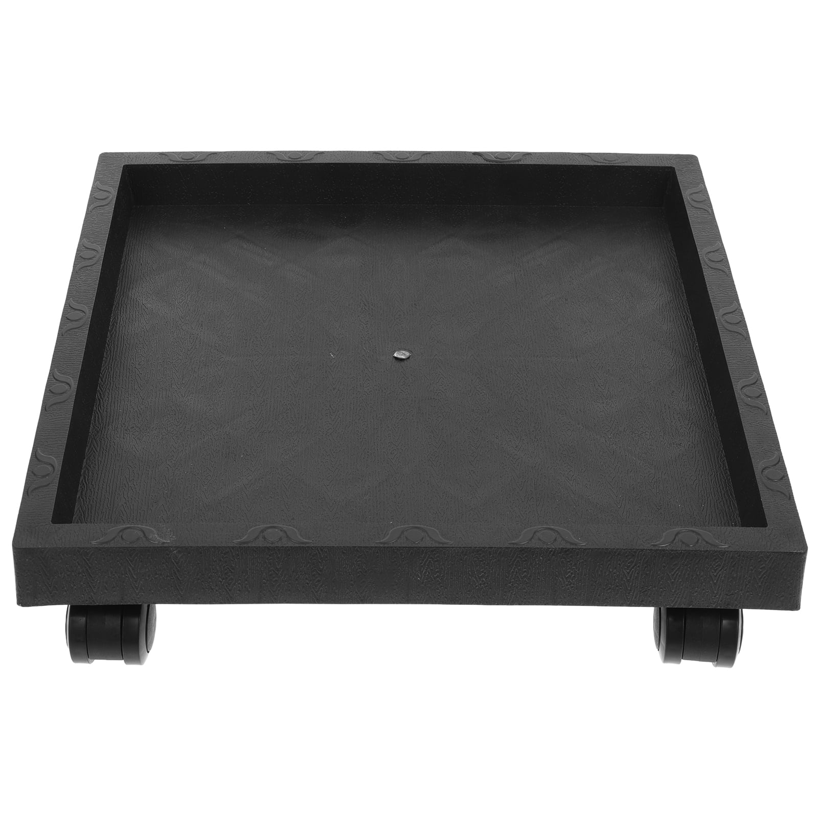 Rhewides with Wheels Square Flower Pot Tray Stand on Rollers Flower Pot ...