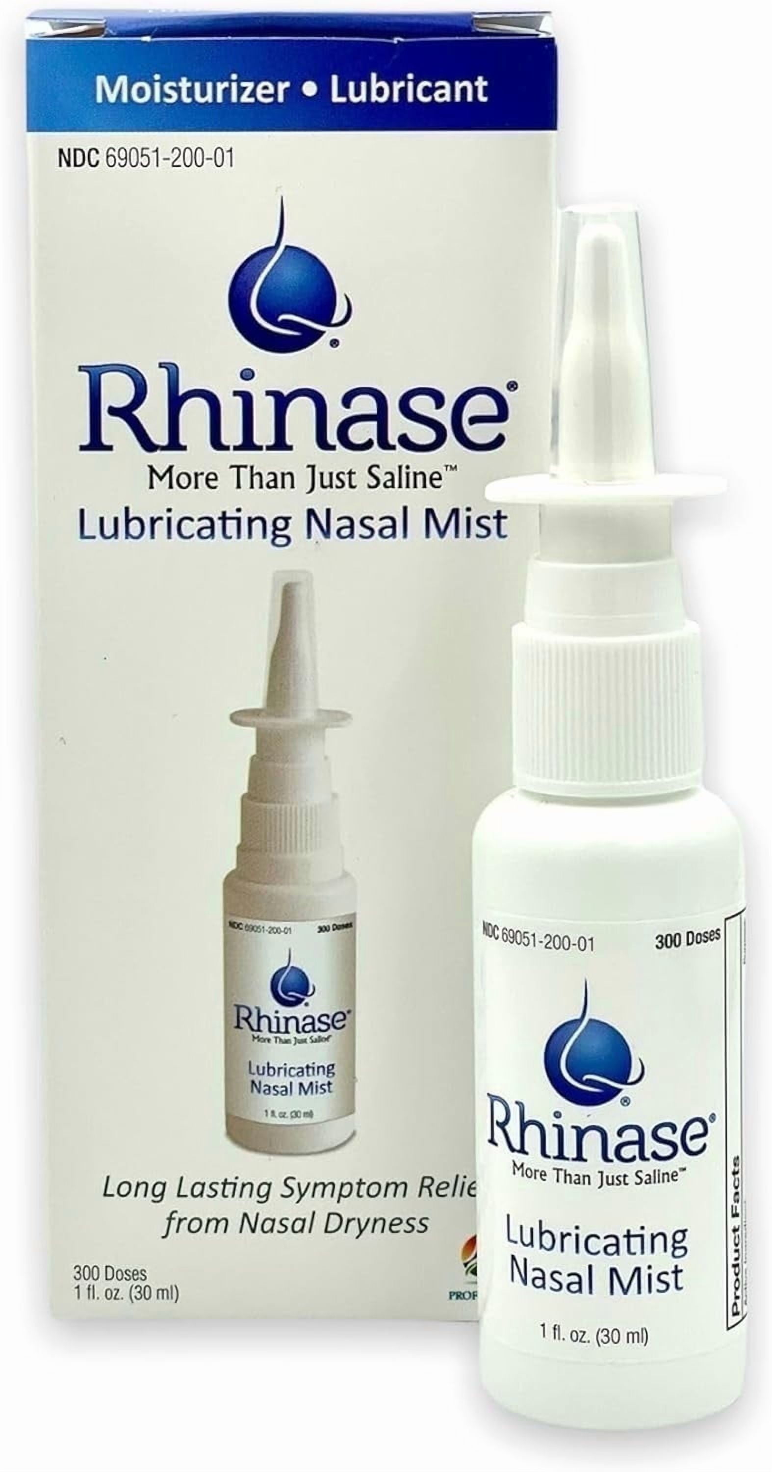 Rhinase Nasal Spray Steroid-Free Hypoallergenic Moisturizing Solution 1 ...