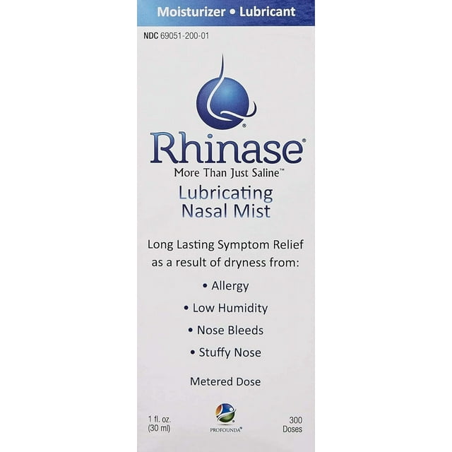 Rhinase Lubricating Nasal Mist, 1 fl oz - Walmart.com