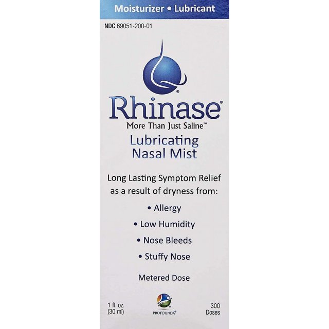 Rhinase Lubricating Nasal Mist, 1 fl oz - Walmart.com